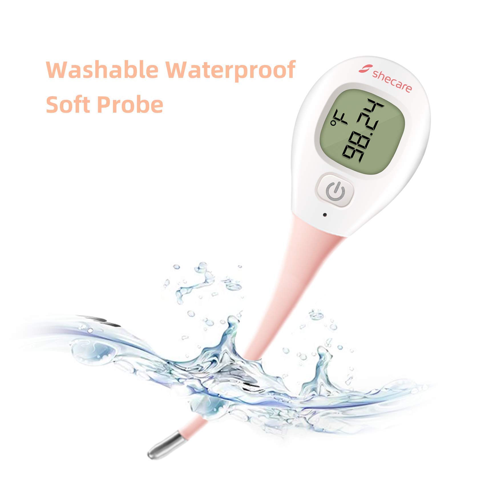 Shecare Digital Basal Body Thermometer for Ovulation,Fertility BBT Thermometer High Precision Oral Thermometer,Accurate 1/100th Degree Works with Shecare APP Basal Thermometer Basic Thermometer