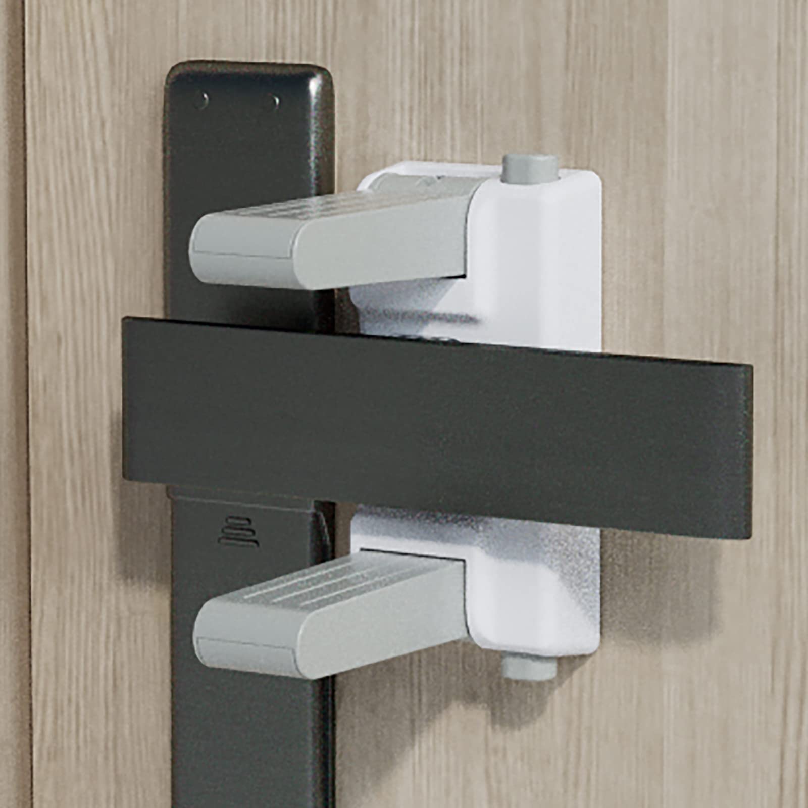 2 Pack Door Lever Lock Childproof,Child Safety Door Handle Locks with 3M Adhesive Backing, Keep Baby Safe,No Drilling,No Tools Needed and Easy to Install