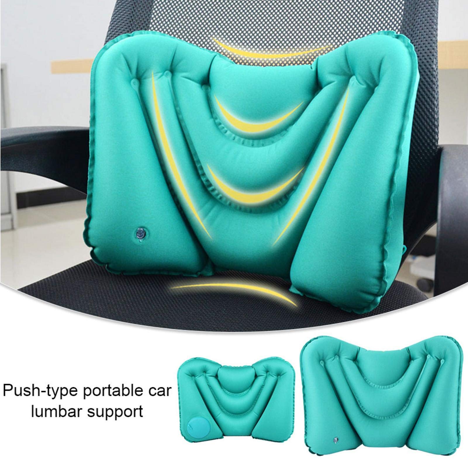 Inflatable Camping Pillow,Lumbar Support Cushion,Ultralight Compressible Portable Air Pillow for Outdoor Hiking Backpacking Night Sleep