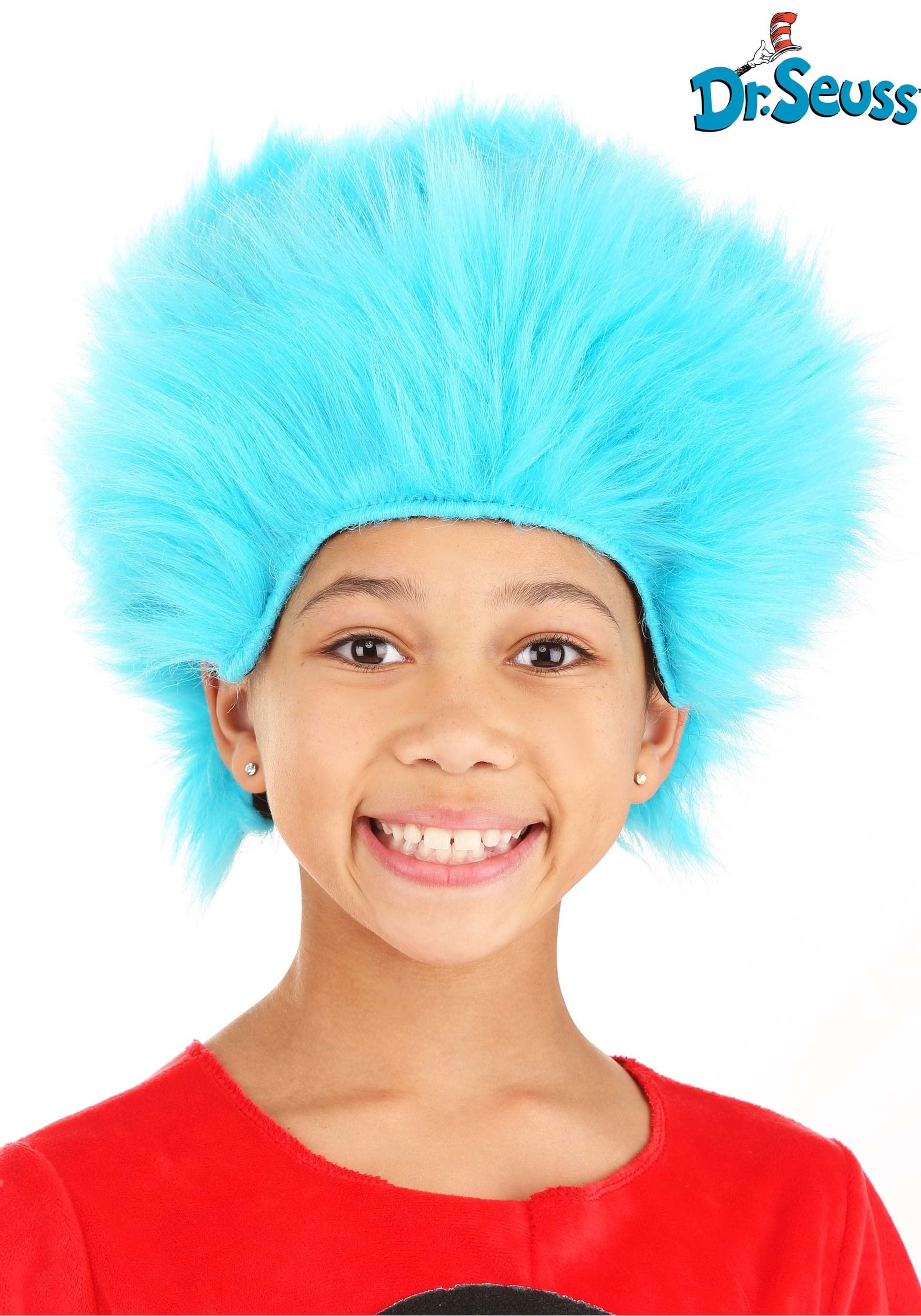 elope Dr. Seuss Thing 1 & Thing 2 Plush Costume Wig for Kids