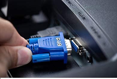 BTO VGA to VGA Cable 6 Feet Long PC Computer Monitor, Projector, Cord 1080p Full HD High Resolution, Male to Male Blue Cable (6 Feet).