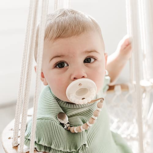 Ryan & Rose Cutie PAT Pacifier Teether (Stage 1, Ivory)