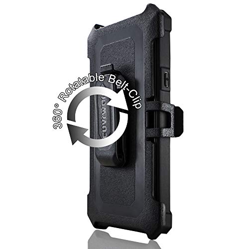 COVRWARE Aegis Pro Series case for LG Stylo 6 with Built-in Screen Protector Heavy Duty Full-Body Rugged Holster Armor Cover Belt Swivel Clip Kickstand, Black