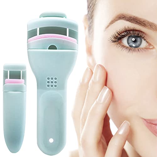 Eyelash Curler Professional Lash Curler Tool with 4 Extra Silicone Replacement Pads Portable Plastic Eye Lash Curler in Beauty & Personal Care Eyelash Curlers Green