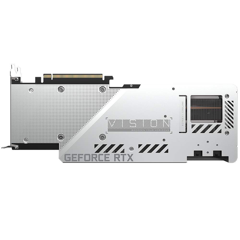 GIGABYTE GeForce RTX 3080 Vision OC 10G Graphics Card, 3X WINDFORCE Fans, LHR, 10GB 320-bit GDDR6X, GV-N3080VISION OC-10GD REV2.0 Video Card
