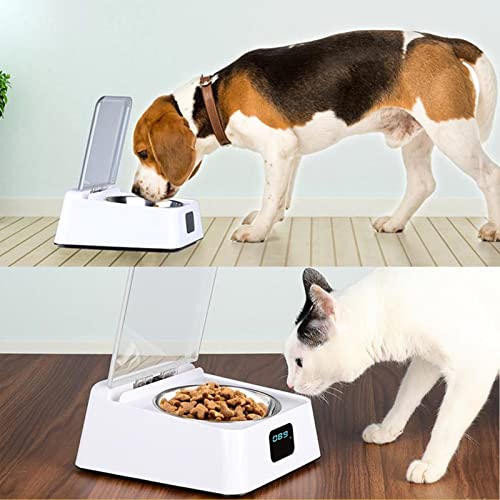 350ml Automatic Smart Cat Feeder Bowl Sensitive Open Cover Pet Feeder Transparent Lid Prevent Slip IR Induction for Small Pet for Dogs