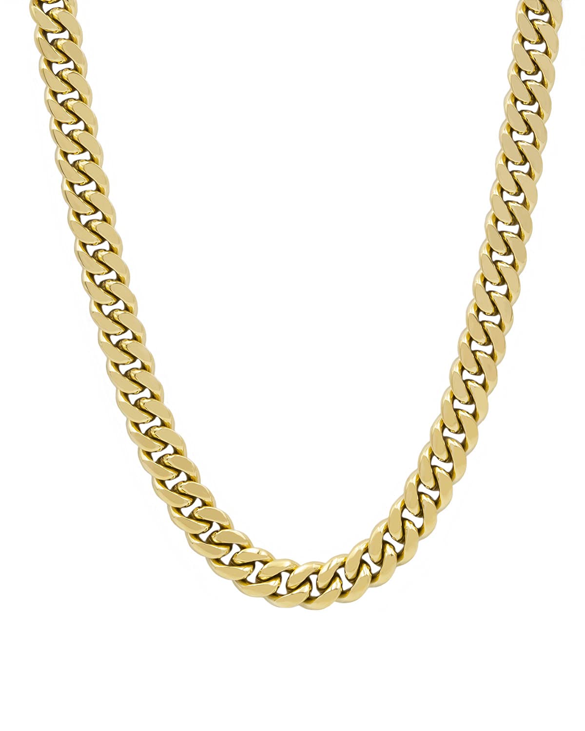 12MM Miami Cuban Necklace 16" 18" 22" 30" - Gold (18)