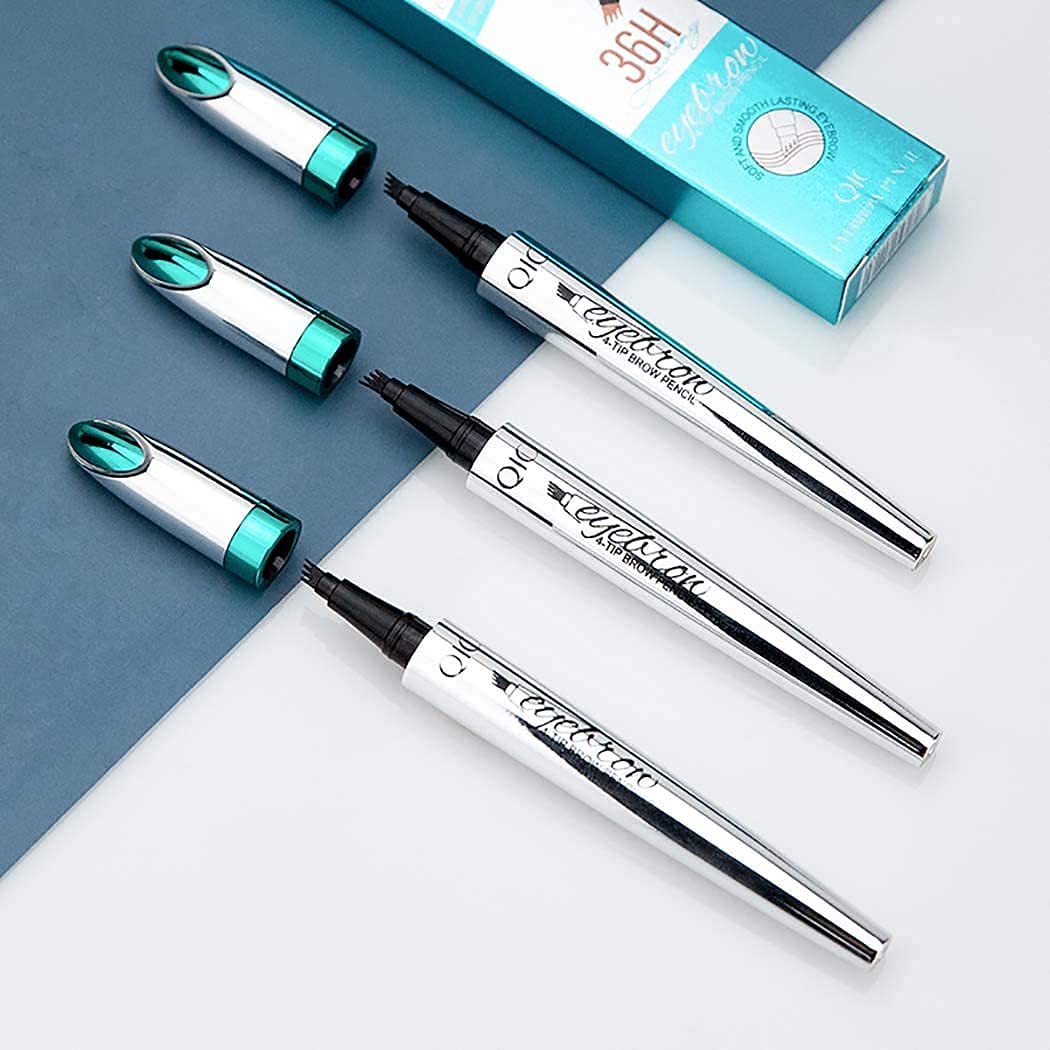 Eyret Liquid Eyebrow Pencil Natural Waterproof Eyebrow Pen Long-Lasting Eyebrow Microblading Pen Makeup Costume for Women and Girls