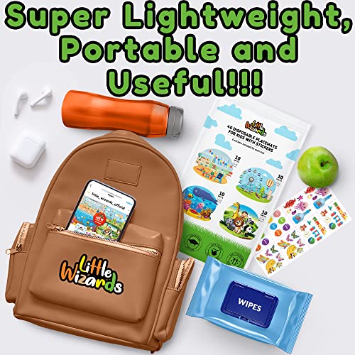 40x Disposable Placemats for Toddlers | 12x18 Baby Placemats for Restaurants | Disposable Baby Placemats | Sticky Placemats for Toddlers Disposable