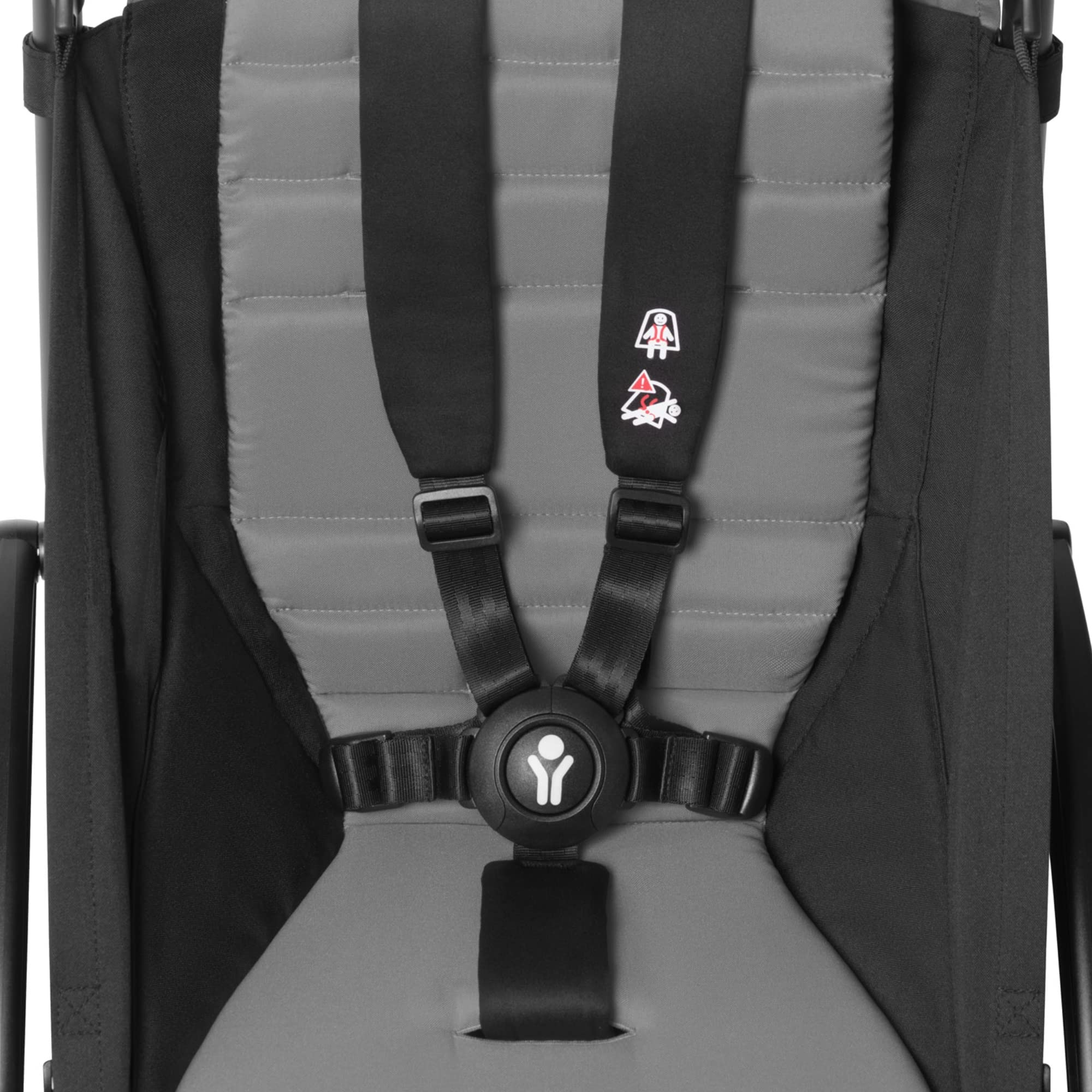 BABYZEN YOYO2 Stroller + YOYO Bag - Includes Black Frame, Grey Seat Cushion, Grey Canopy, Grey YOYO Bag, Wheel Base & Hooks - Suitable for Children Up to 48.5 Lbs
