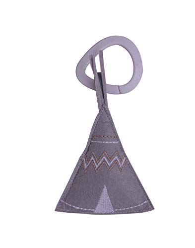 Bacati Woodlands Grey/Beige Neutral Cotton Activity Gym with Mat, Beige/Grey