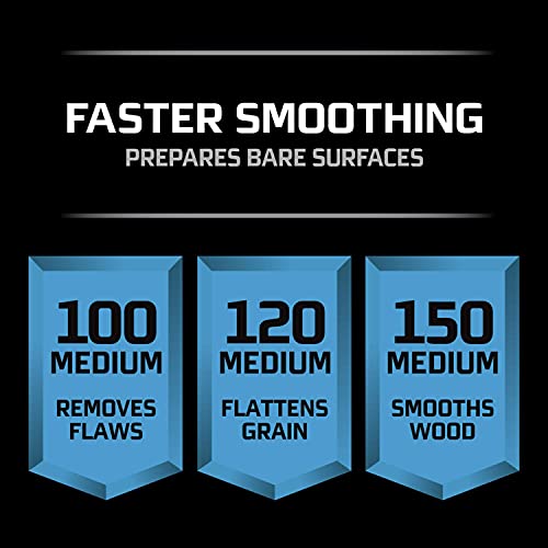 3M Pro Grade No-Slip Grip Advanced Sandpaper, 9 X 11-in, 150 Grit, 3/Pack, 25150P-G