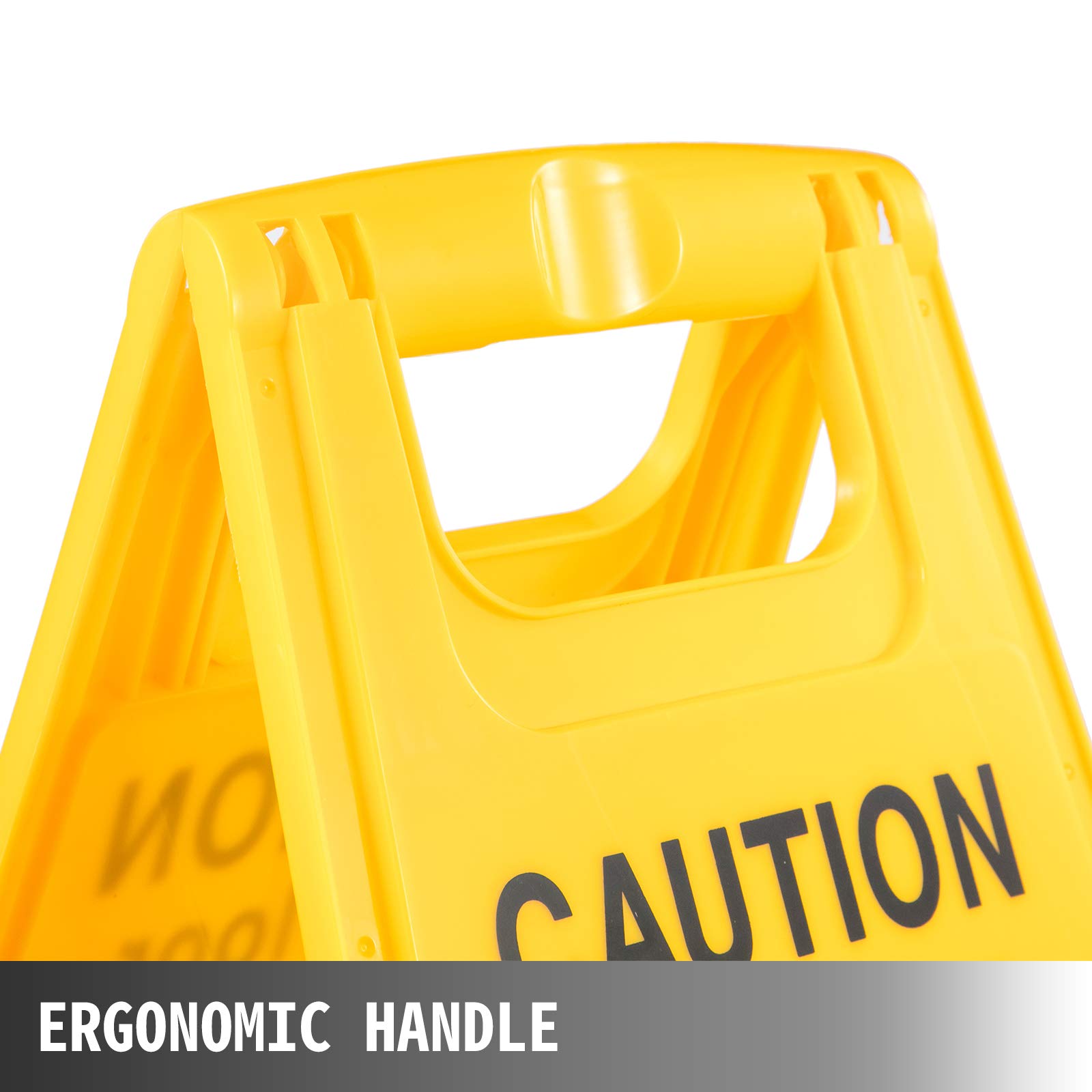 BestEquip 12 Pack Caution Wet Floor Sign 25-Inch Yellow Wet Floor Sign Double Sided Wet Floor Cones Fold-Out Bilingual Plastic Board for Indoors and Outdoors
