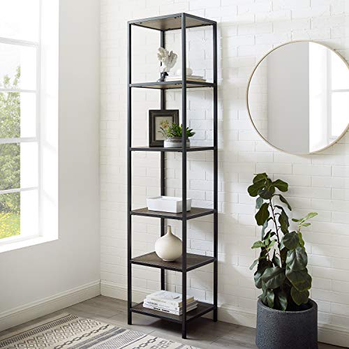 Crosley Furniture Jacobsen Narrow Etagere, Brown Ash