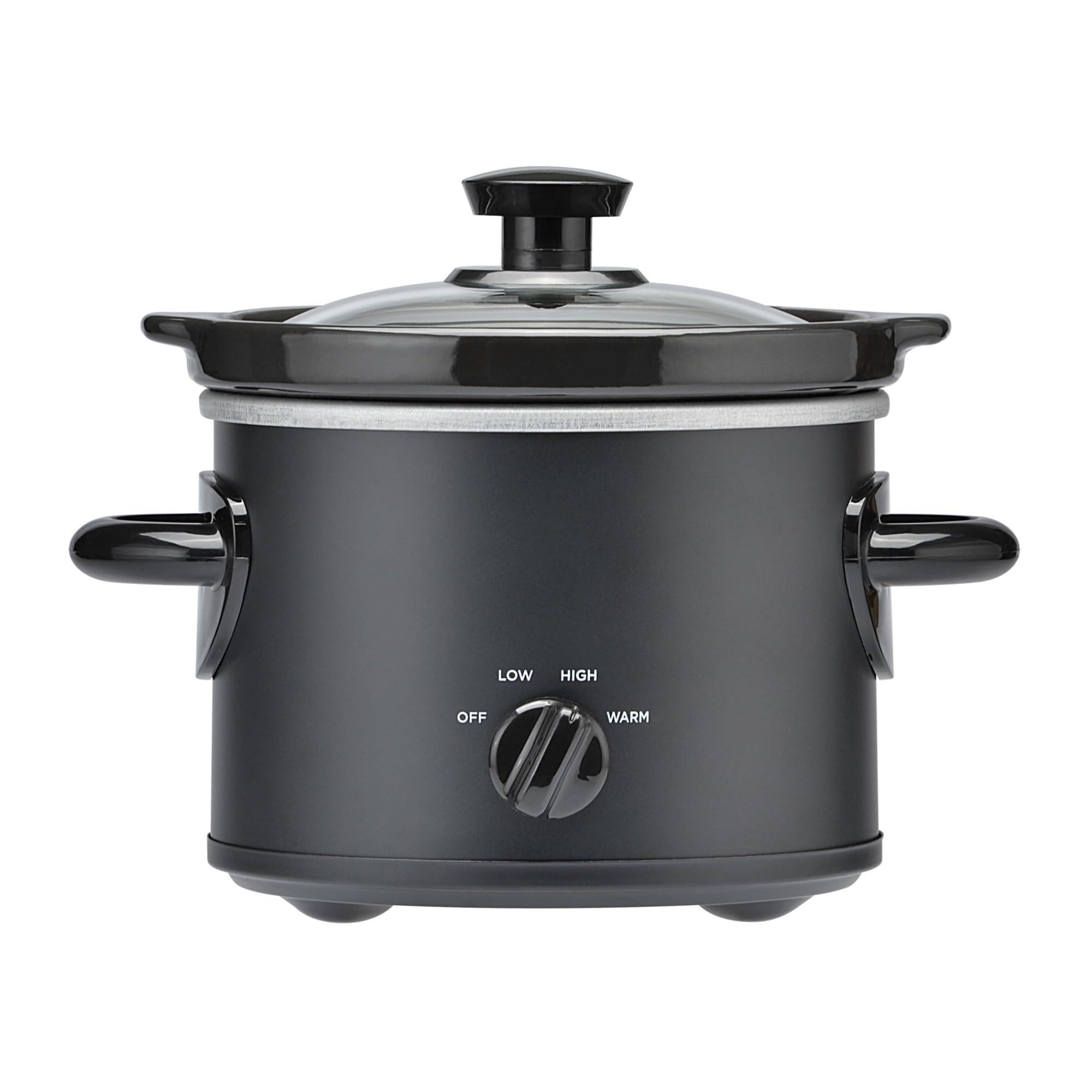 2 QT Slow Cooker in Matte Black - Effortlessly Cook Delicious Meals for Small Families