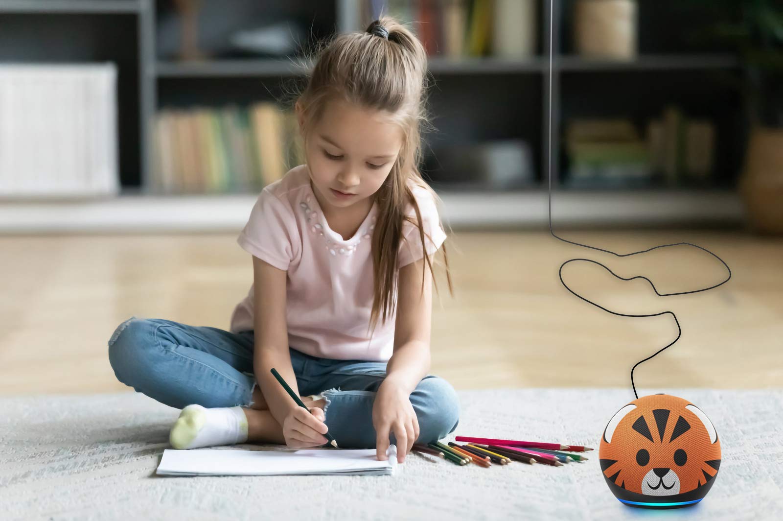 Extension Cable Replacement for dot Kids Edition, dot 4th gen, Alexa dot 3rd Generation, Show 5 - Charger Power Extension Cord 16ft