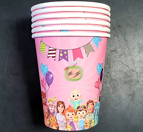36PC COCO MELON INCLUDES 13PC 10FT XL SQUARE BANNER + 6PC CAKE PLATES + 6PC KIDS CUPS + 10PC NAPKINS + 1PC TABLE COVER PARTY SUPPLIES DECORATIONS THEME FAVOR IDEA FUN CELEBRATION HAPPY BIRTHDAY GIFT CENTERPIECE