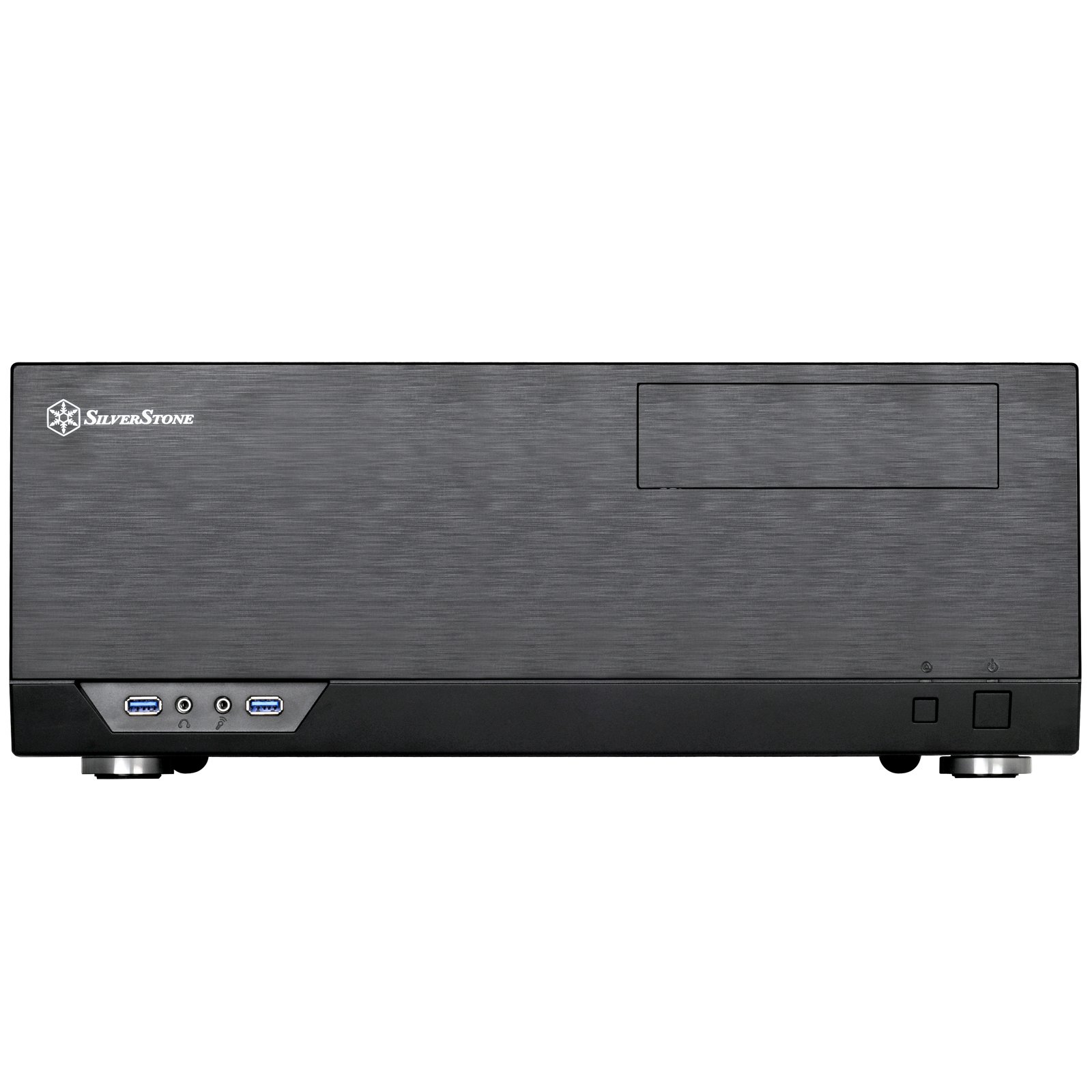 SilverStone Technology GD09 Home Theater PC (HTPC) Computer Case with Faux Aluminum Design for ATX/Micro-ATX Motherboards, SST-GD09B