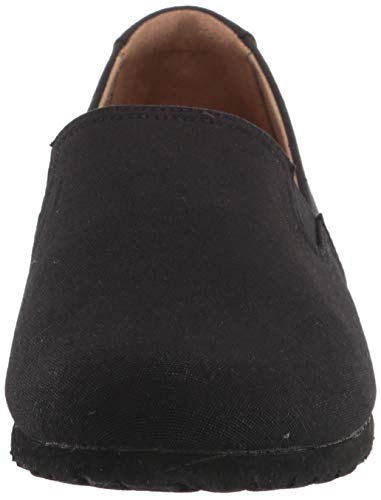 Amazon Essentials Women's Casual Slip-On Canvas Flat, Black, 8