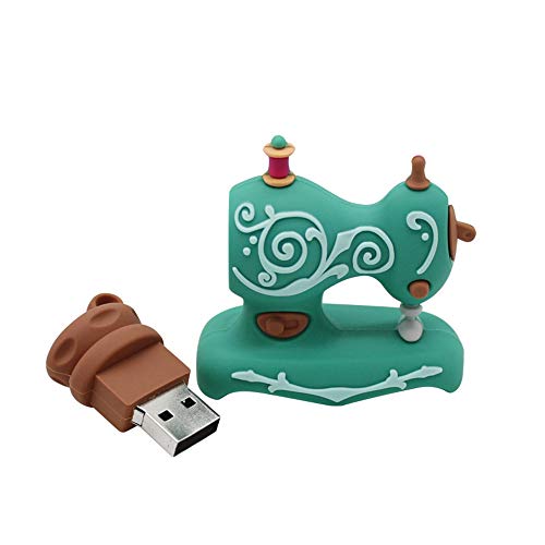 Aneew 16GB Pendrive Novelty Vintage Sewing Machine Model USB Flash Drive Memory Stick Thumb Students Gift (16GB)