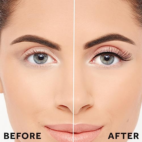 Eylure Line & Lash Kit, 2-in-1 Lash Black Glue Eyeliner and False Lashes, Faux Mink Wispy