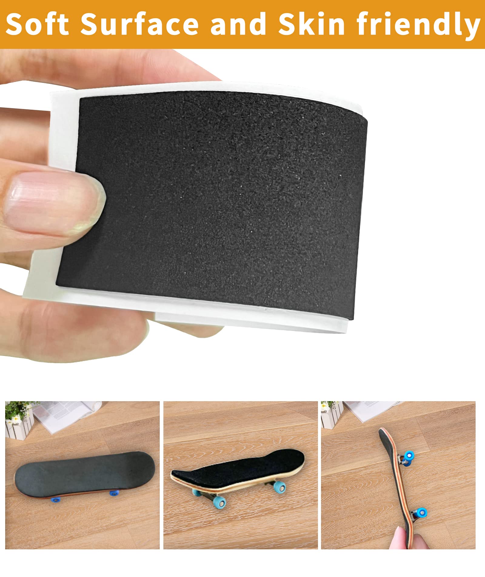 12Pcs Fingerboard Foam Grip Tape, 38 x110mm Foam Grip Tape for Fingerboards, Fingerboard Grip Tape,(12)