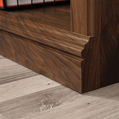 Sauder 5 Shelf Bookcase, Grand Walnut Finish