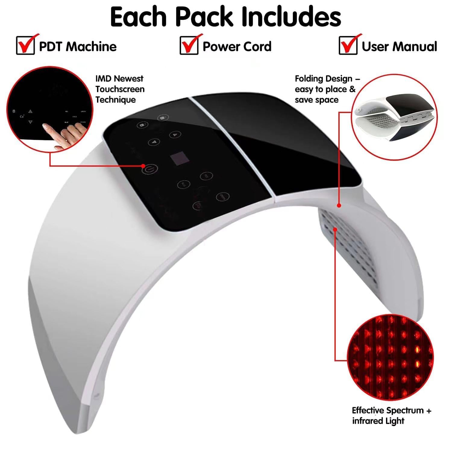 SKEYNDOR LED Light 3 Color Therapy Skin R-ejuvenation PDT A-nti-Aging Facial Beauty Machine