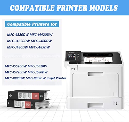 HGZ 4 Pack Replacement 970XL 971XL Ink Cartridges 970 971 Ink Compatible Officejet Pro X576dw X476dw X476dn X451dn X451dw X551dw Printer