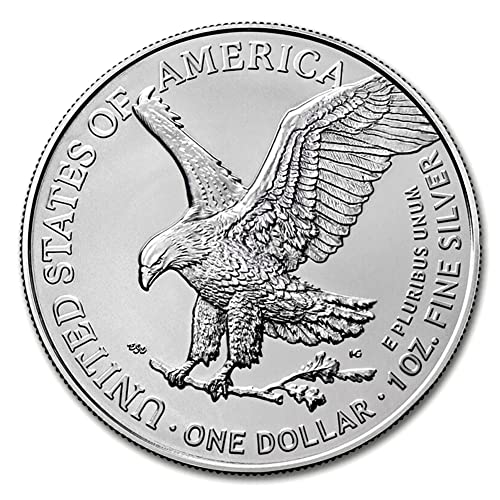2023 Lot of (5) 1 oz American Silver Eagle Coins Brilliant Uncirculated with Certificates of Authenticity $1 BU