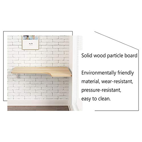 Wall-Mounted Drop-Leaf Table, Solid Wood Children Table,Home Office Table Desk Workstation Computer Desk, Trestle Desk