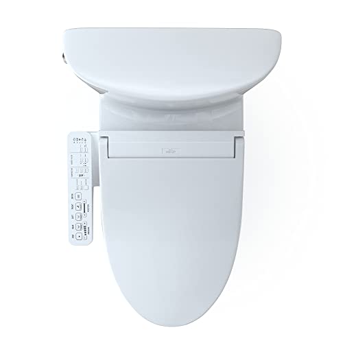 Aquia IV Arc 2-piece 0.9/1.28 GPF Dual Flush Elongated Comfort Height Toilet in. Cotton White C2 Washlet Seat Included