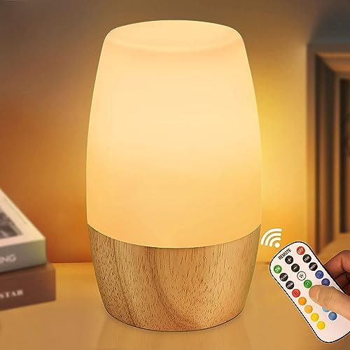 ANGTUO Mushroom Lamp 7 Color Changing Tap Control Mushroom Night Light Cute Squishy Silicone Lamp Funny Gift for Daughter Kid…