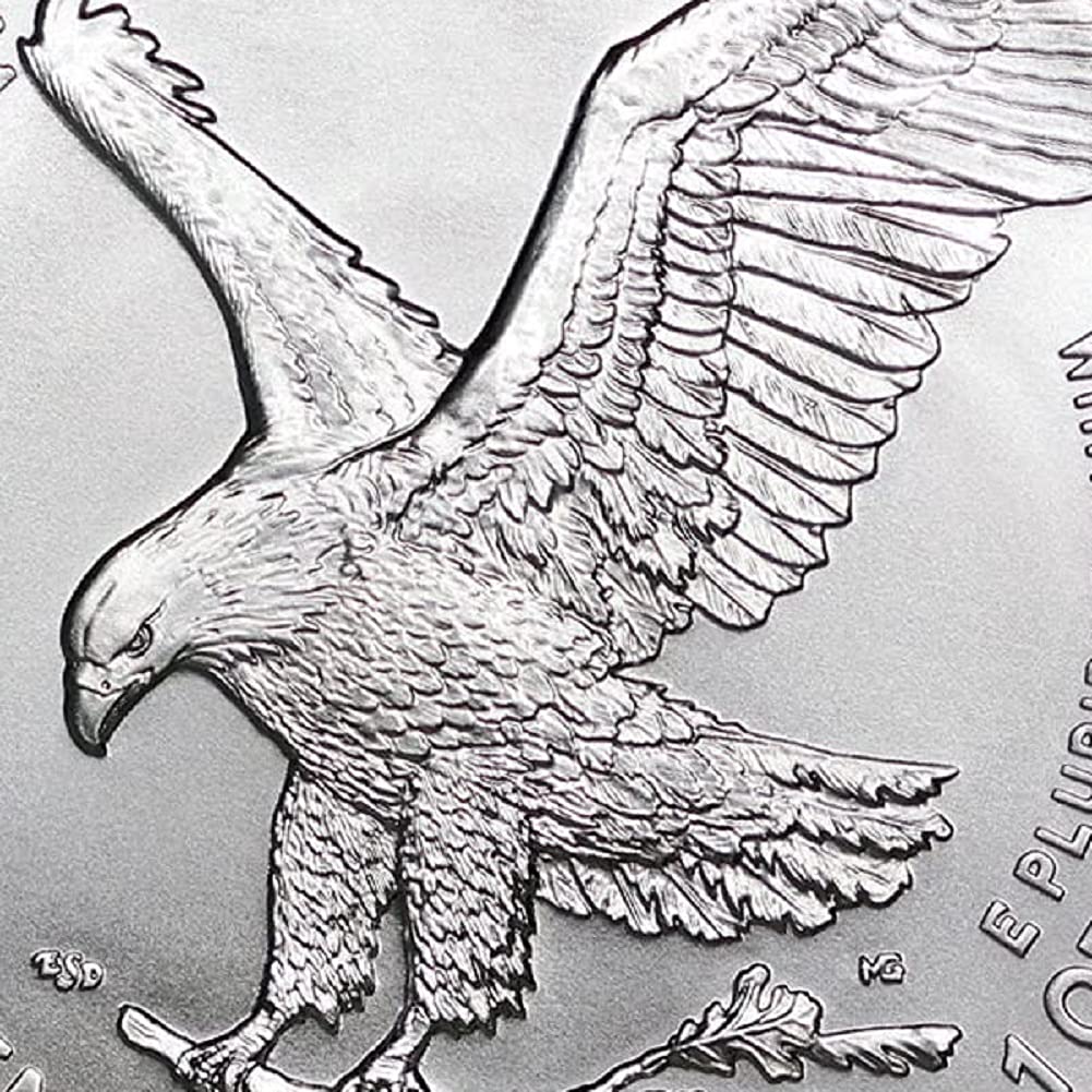 2024 - Lot of (5) 1 oz American Silver Eagle Coins Brilliant Uncirculated with Certificates of Authenticity $1 Seller BU