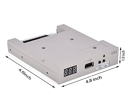 SHIYETA 3.5" USB SSD Simulation Floppy Disk Drive Emulator Plug for Yamaha KORG Keyboard (Gray)