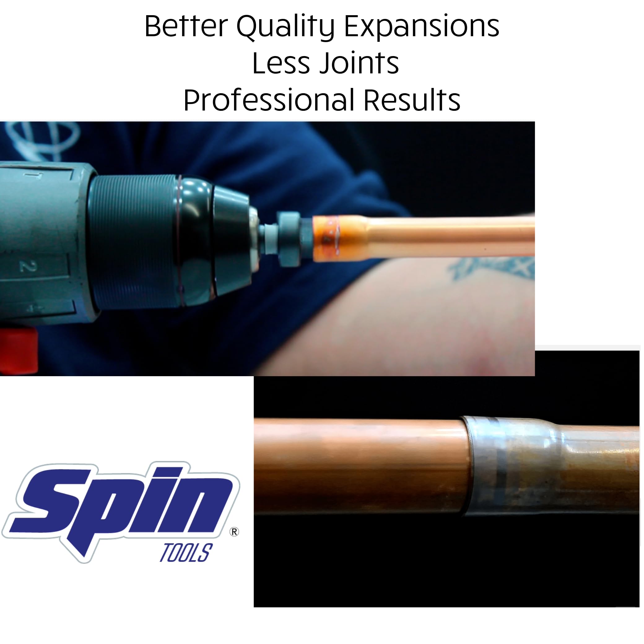 SPIN F6000 6-Piece Drill Bit Flaring Set 1/4, 3/8, 1/2, 5/8, 3/4, 7/8-Inch