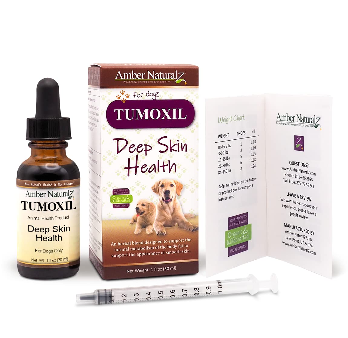 Amber NaturalZ - TUMOXIL - Bumps Be Gone - for Dogz - 1 Ounce
