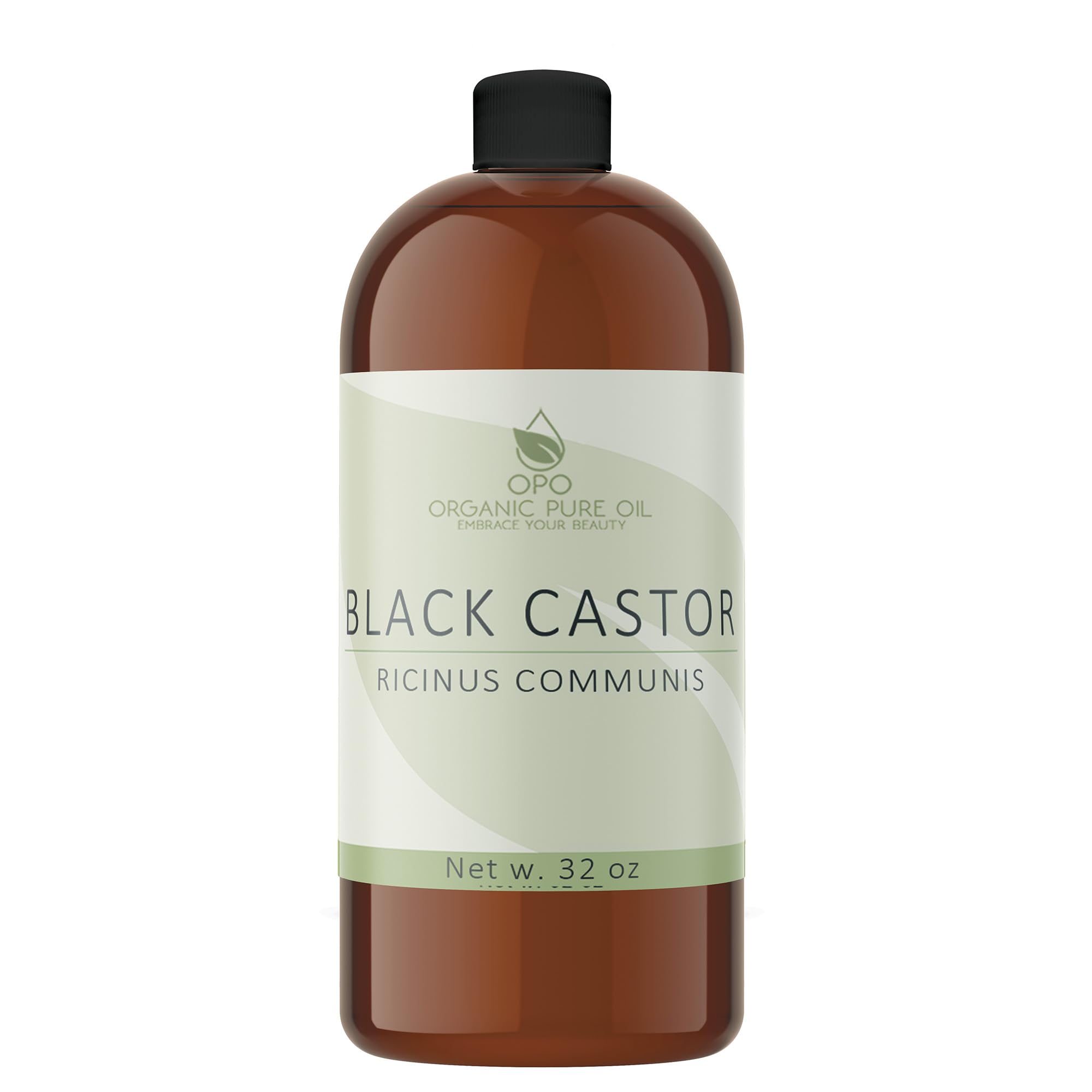 Jamaican Black Castor Oil - 32 OZ Pure, Cold Pressed, Filtered Hexane & Chemical Free, PBA-Free Plastic Caster - Hair Growth, Body, Skin - Brows, Lashes