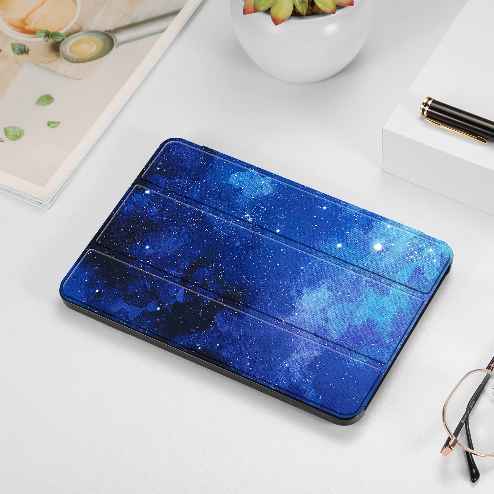 Fintie Case for Amazon Fire HD 10 and Fire HD 10 Plus Tablet (Only Compatible with 11th Generation 2021 Release) - Ultra Lightweight Slim Shell Stand Cover Auto Wake/Sleep, Starry Sky