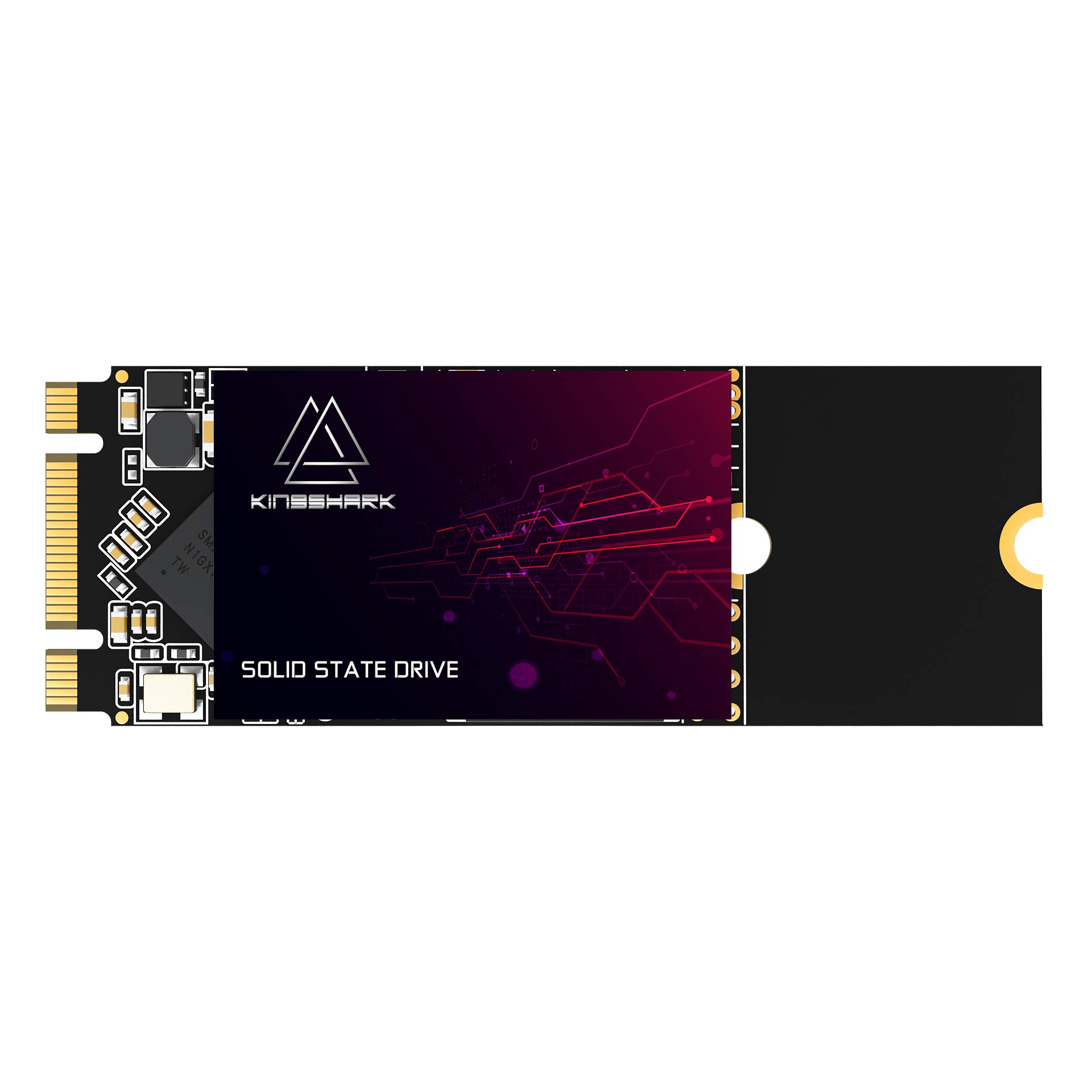 KingShark SSD M.2 2260 500GB Internal Solid State Drive High-Performance Hard Drive for Desktop Laptop SATA III 6Gb/s (500GB, 2260)