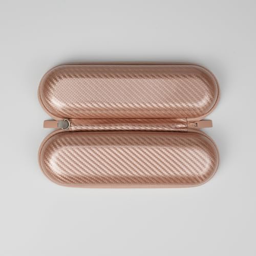 Yinke Electric Toothbrush Travel Case for Philips Sonicare & Braun Oral-B/Oral B Pro with Accessories Storage, Protective Hard Cover Portable Storage Bag (Rose Gold)