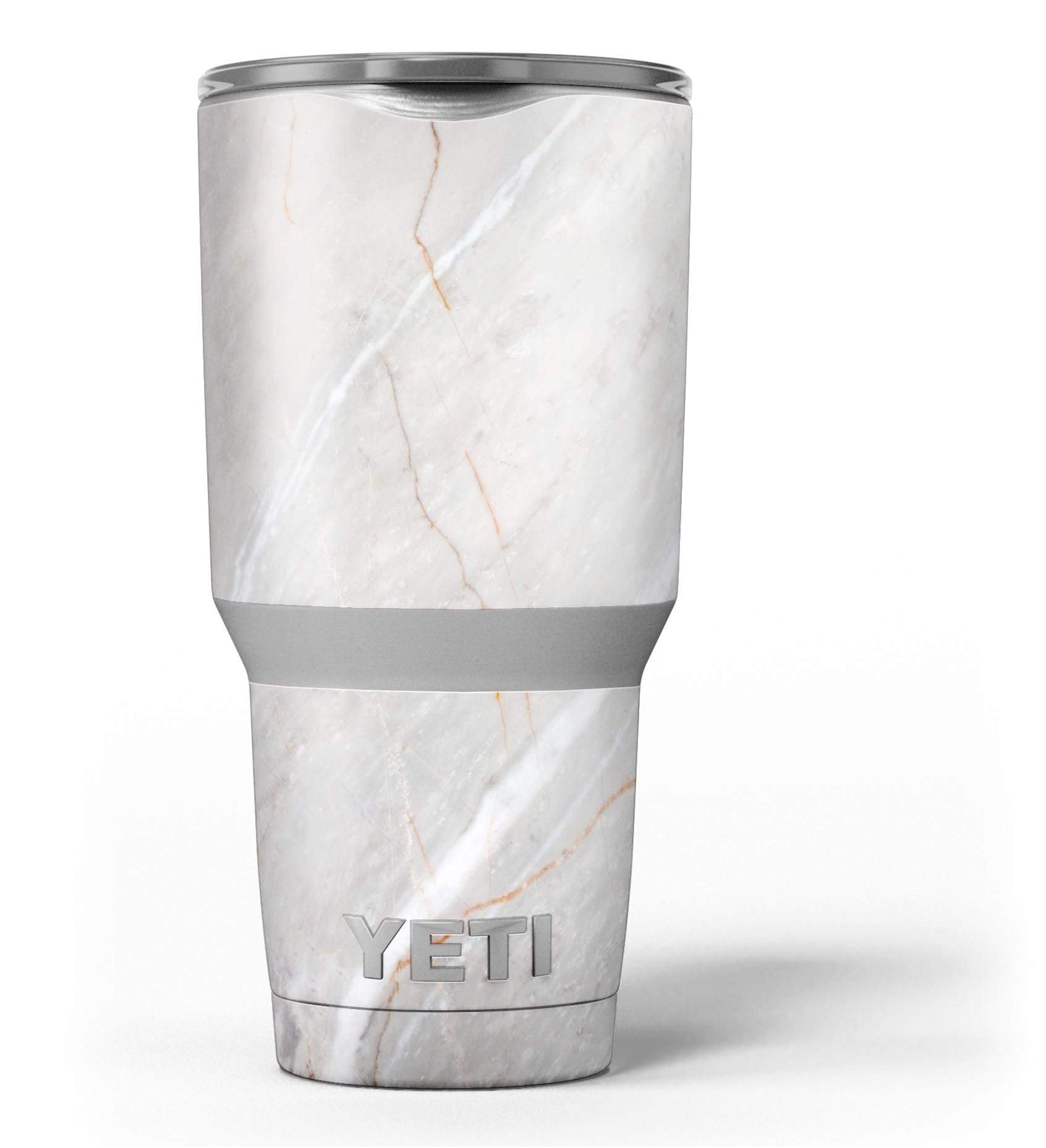Design Skinz Slate Marble Surface V8 - Skin Decal Vinyl Wrap Kit Compatible with The Yeti Rambler Cooler Tumbler Cups