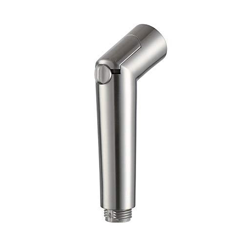 Bidet Sprayer for Toilet,Pressure Adjust Bidet Wand, Double Shut-Off Brass Valve Brushed Nickel