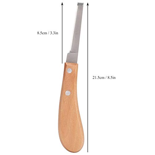 Vensans Straight Blade Shape Carbon Steel Hoof Knife, Trimming Tool for Cattle Horse Use(Right Hand)