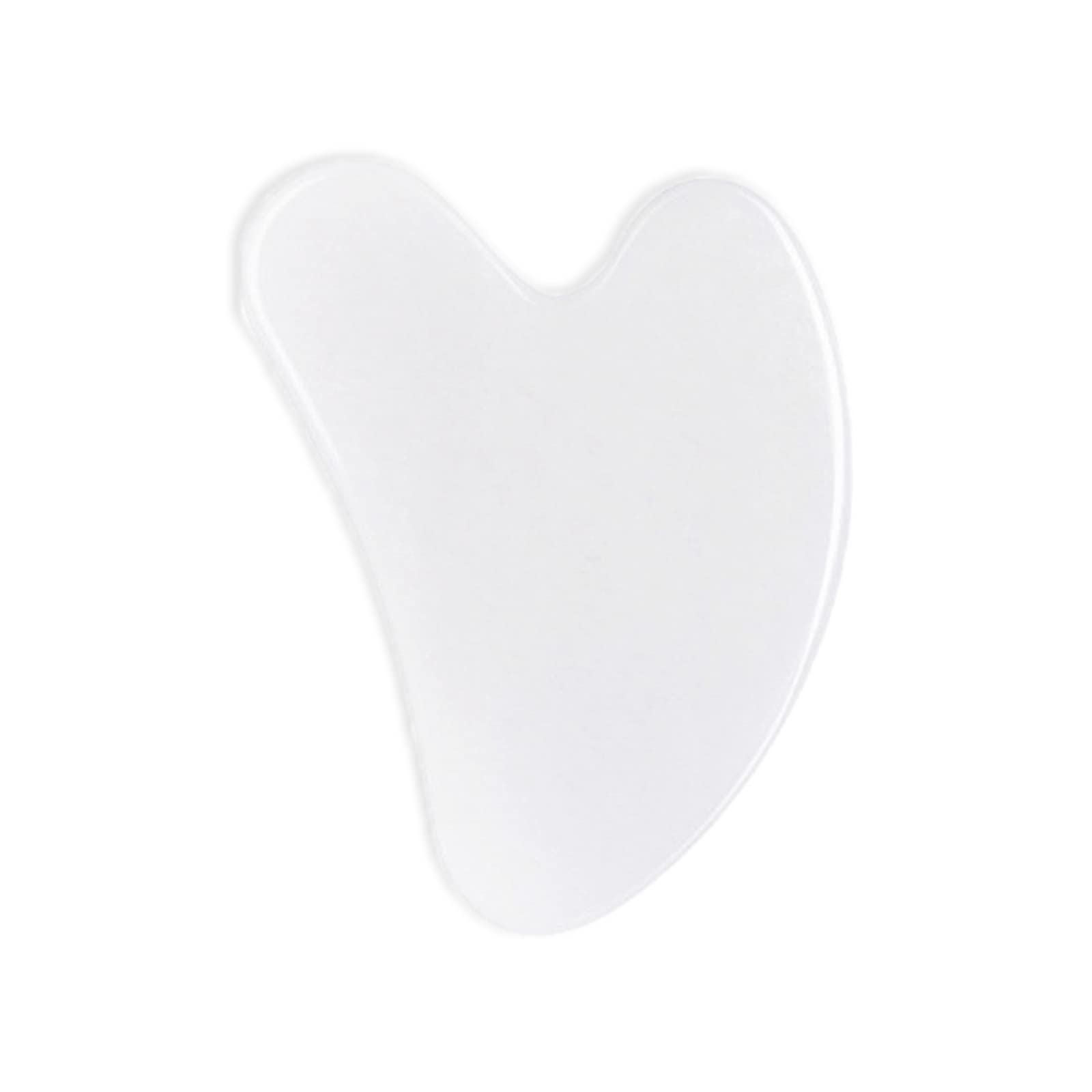 Biee Gua sha tool for face,natural jade gua sha stones,gua sha massage tool,Suitable for the face, neck, shoulders, arms, legs (WHITE)