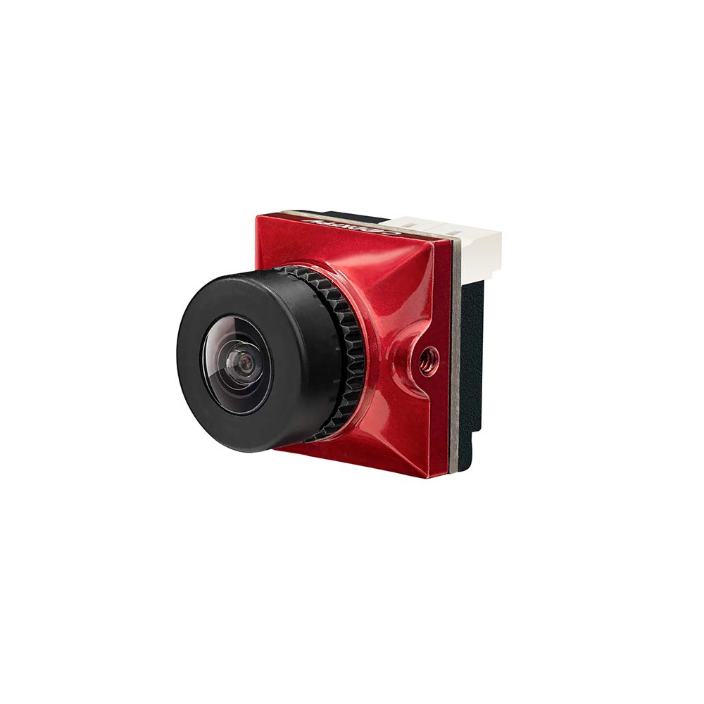 Caddx Ratel 2 FPV Camera 1200TVL NTSC/PAL 16:9/4:3 Switchable 1.66mm/2.1mm Lens Super WDR FPV Micro Camera for FPV Racing (Red)