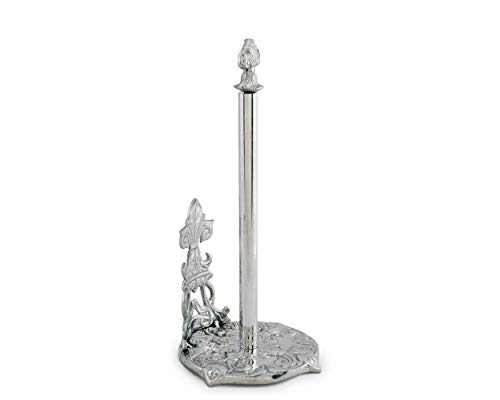 Arthur Court Designs Aluminum Fleur-De-Lis 13" Paper Towel Holder
