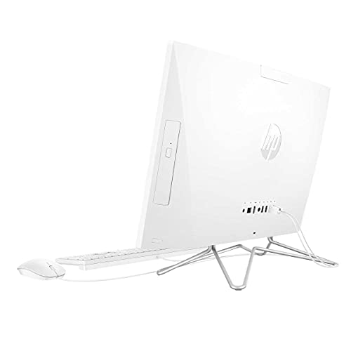 HP 2021 All-in-One Desktop Computer, 23.8" Full HD Touchscreen, 11th Generation Intel Core i5-1135G7 Processor, Intel Iris Xe Graphics, 32GB RAM, 1TB SSD, Webcam, DVD-RW, Windows 10 Home,White