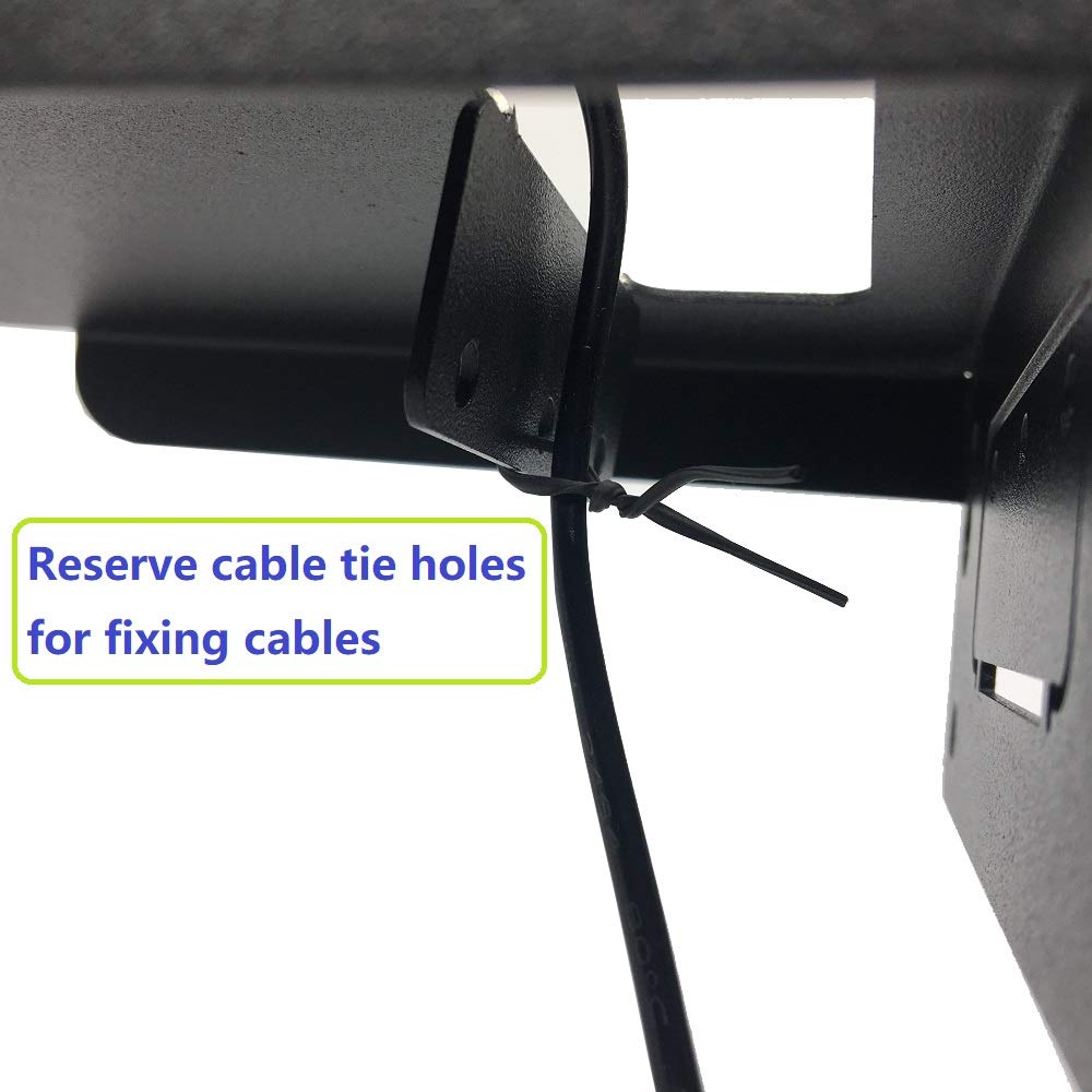 Jingchengmei Portable Electronic Device Mount, Black, Wall Mount Bracket, Compatible with PTZ Cameras, Loading Weight Capacity: 8 Pounds