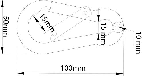 Maky Outdoors Two Swing Hooks & Hangers - Galvanized, Anti-Rust Steel Accessories - Heavy Duty, Quiet Fasteners for Hammocks - Safe, Hanging Kit Hardware - Load Capacity: 600 Lbs Per Anchor - Screw